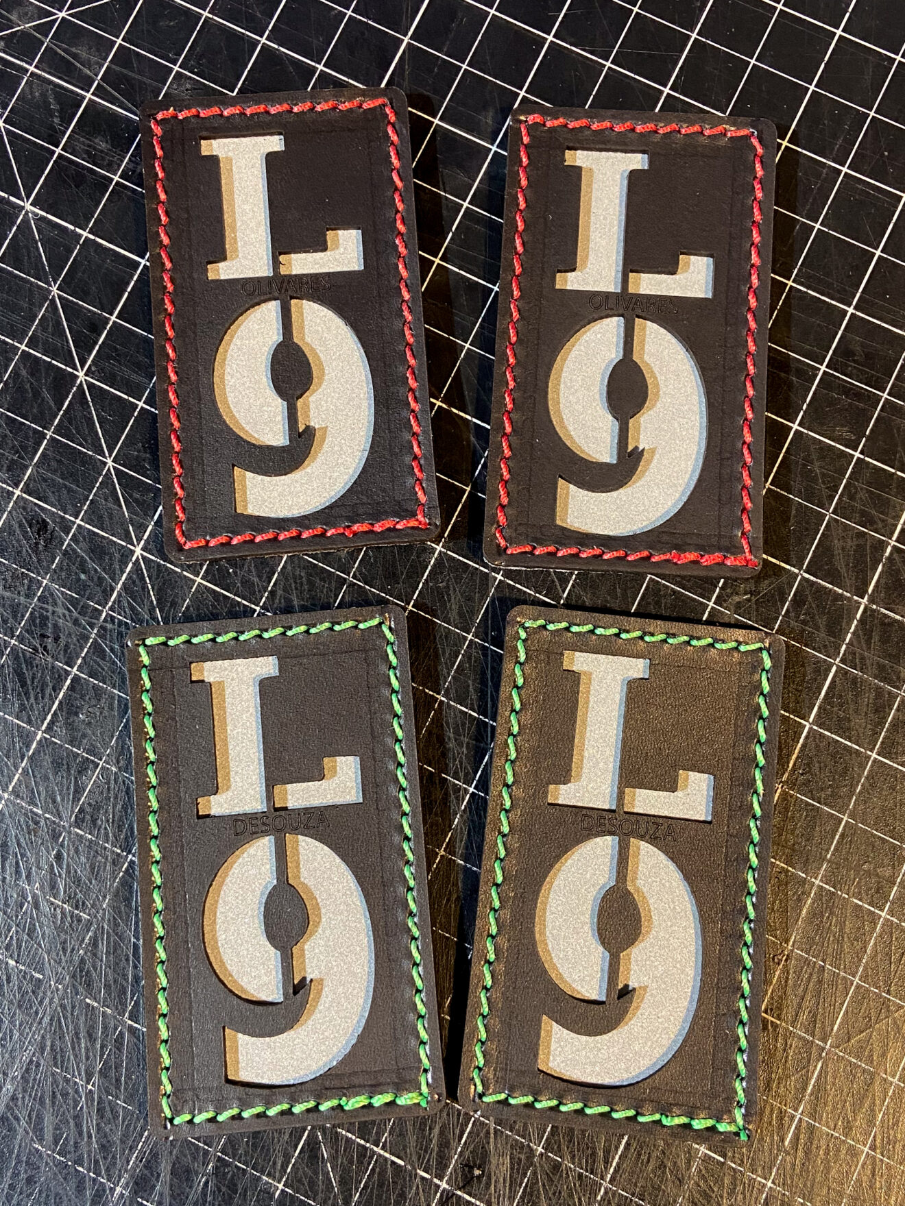 Leather 3D Reflective Firefighter Helmet Tag Set » Snag Customs