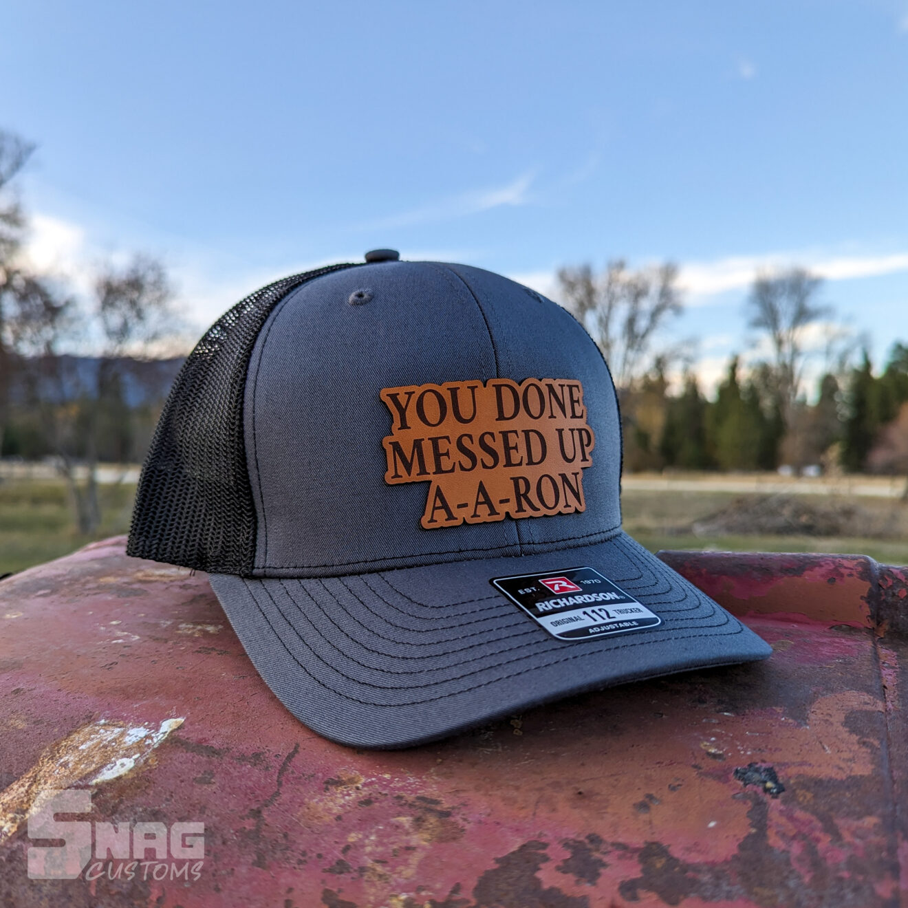 24 Custom Laser Engraved Leather Patch Hats » Snag Customs